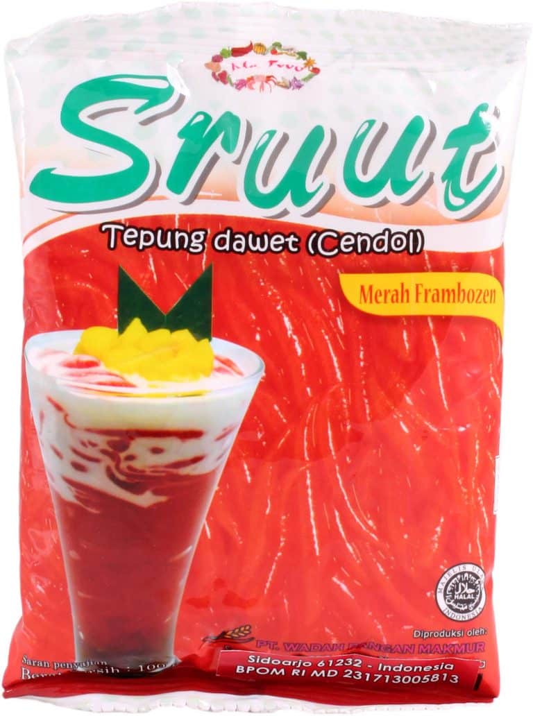 Sruut tjendol dawet tepung meel frambozen